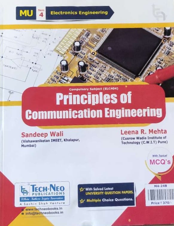 Tech-Neo Principles of Comm. Eng Systems Electronics engineering Semester 4 – neelkanthbooks.com