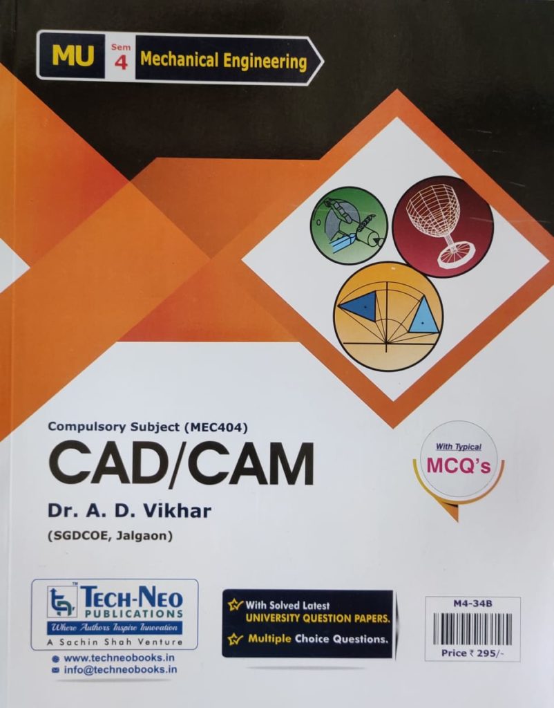Tech-Neo CAD/CAM Mechanical engineering Semester 4 – neelkanthbooks.com